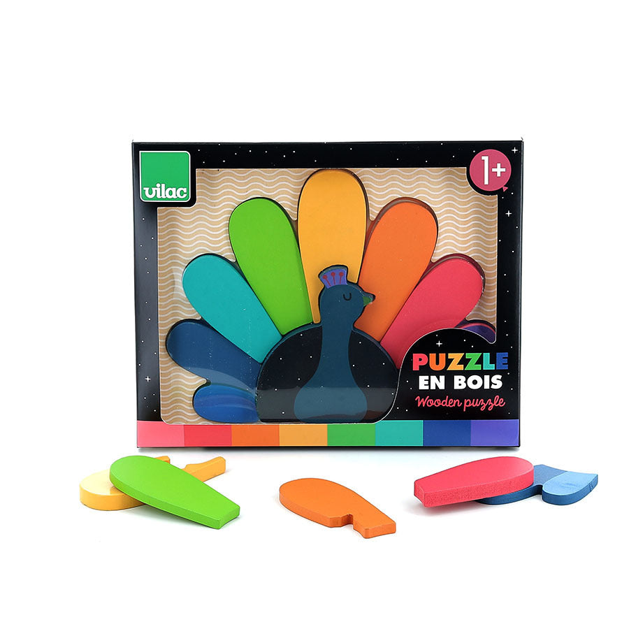 VILAC - Peacock Wooden Puzzle – The Learning Curve