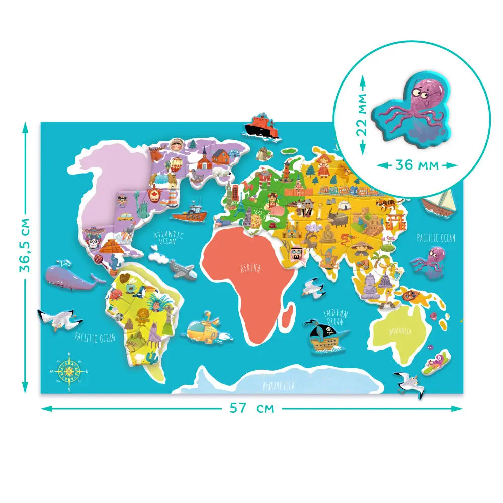 DODO TOYS - Educational Game - Magnetic Map – The Learning Curve